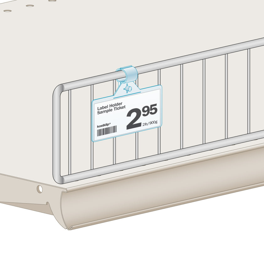 Locking Label Holder, Wire Fence – kostklip®