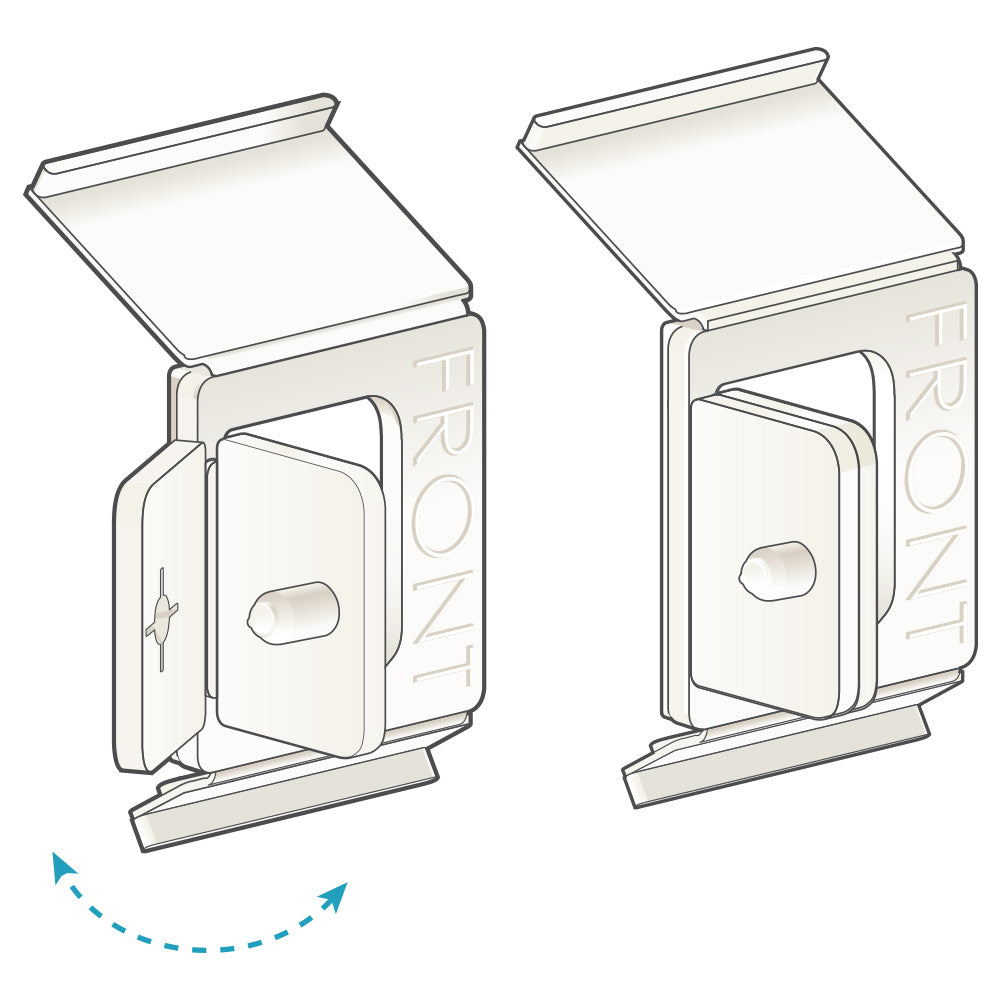 ClipNSnap™ Clip-In, Right Angle, with Snap Sign Clips and Grips ...