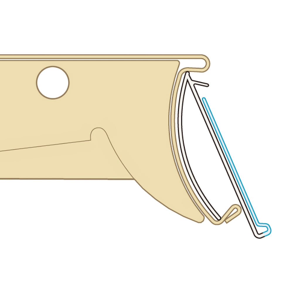 ClearVision® C-Channel, Clip-In Ticket Molding, kostklip – kostklip®