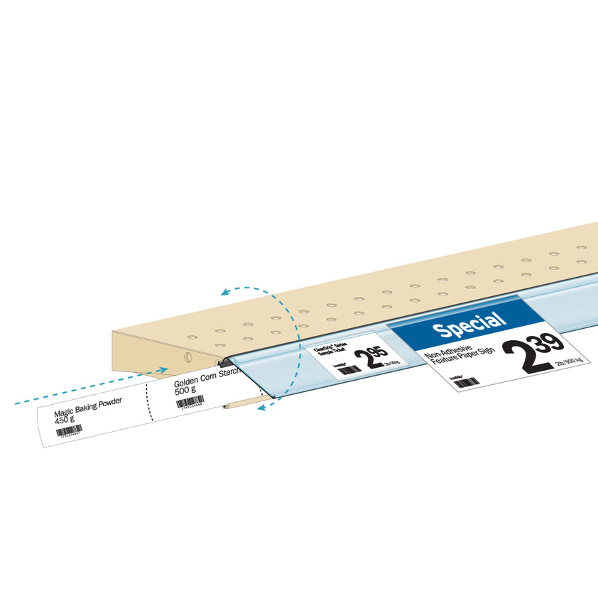 ClearGrip™ C-Channel, Clip-In, Hinged Ticket Molding, kostklip – kostklip®