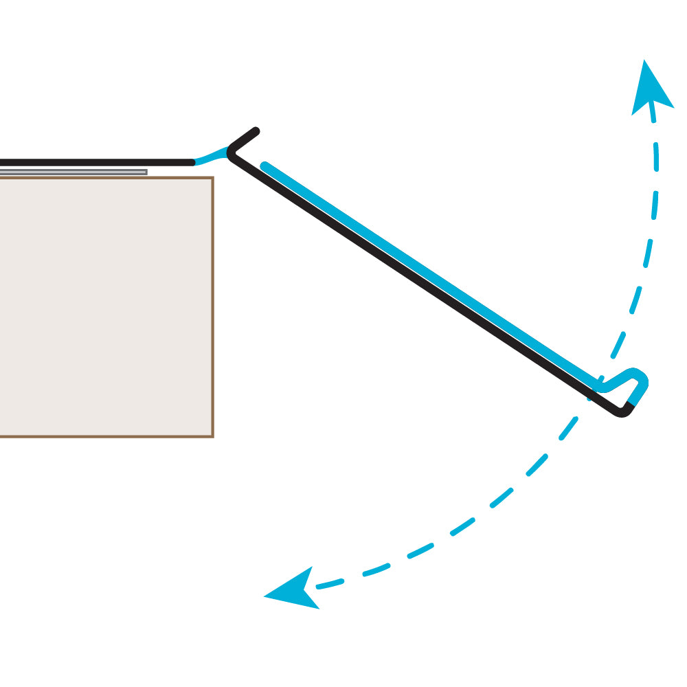 ClearVision® Top Mount, Hinged Ticket Molding, kostklip – kostklip®